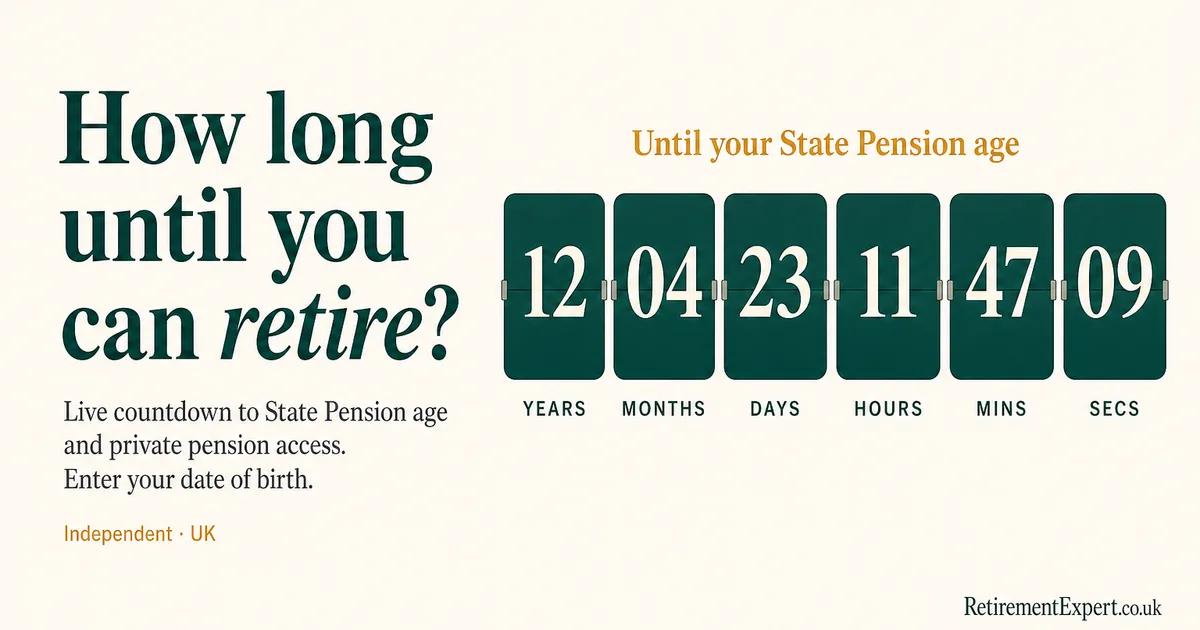 Retirement countdown: how long until you can retire?