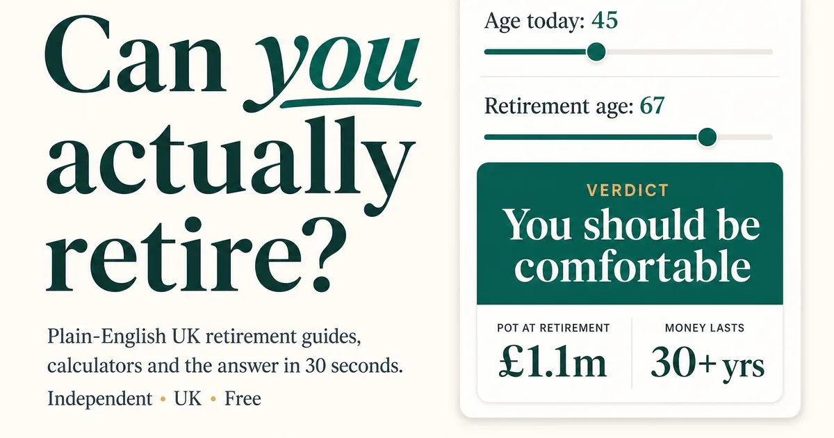 UK retirement guides, calculators and checklists - 2026/27