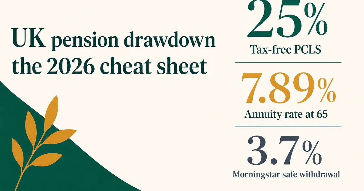 UK pension drawdown 2026: rules, rates and calculator